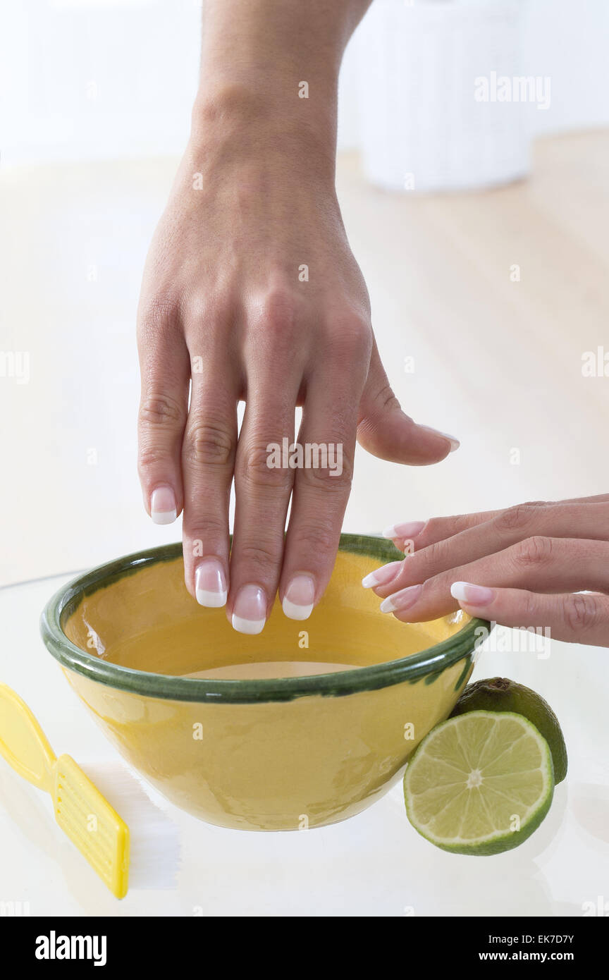 Hand care woman Stock Photo - Alamy