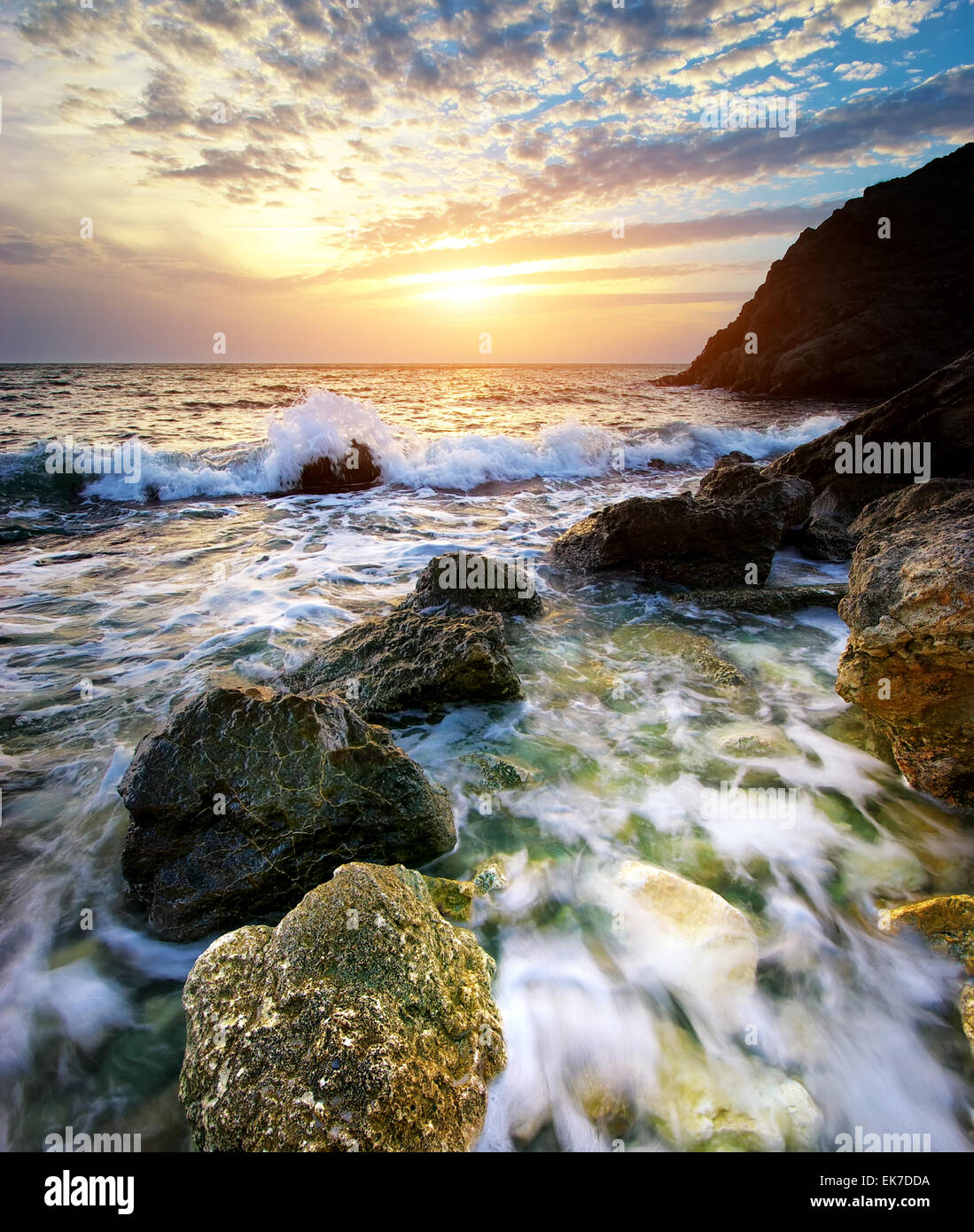 Beautiful seascape. Composition of nature Stock Photo - Alamy
