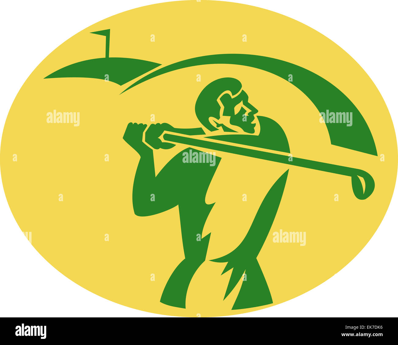 golfer teeing off Stock Photo - Alamy