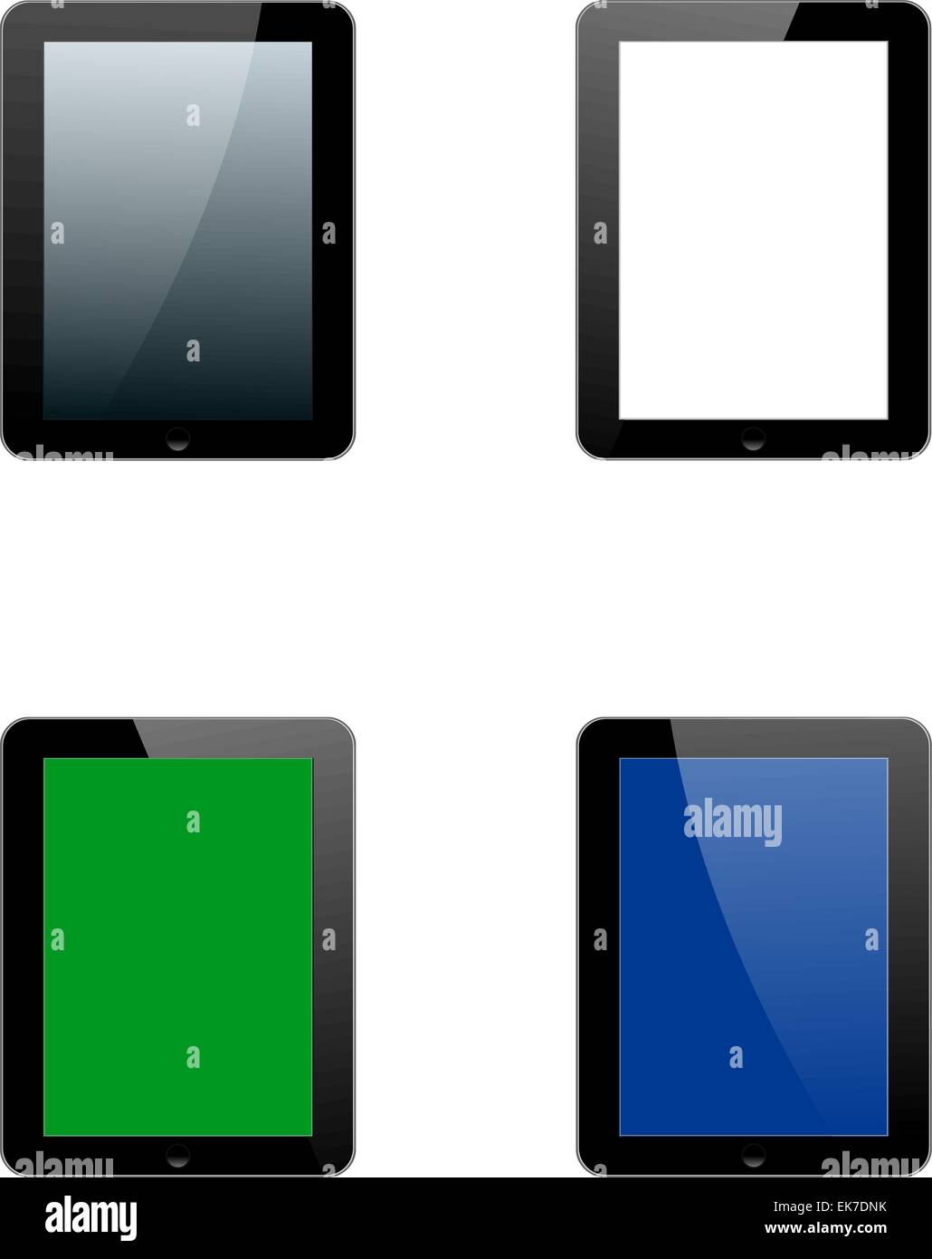 The New iPad Isolated On White Stock Vector Image & Art - Alamy