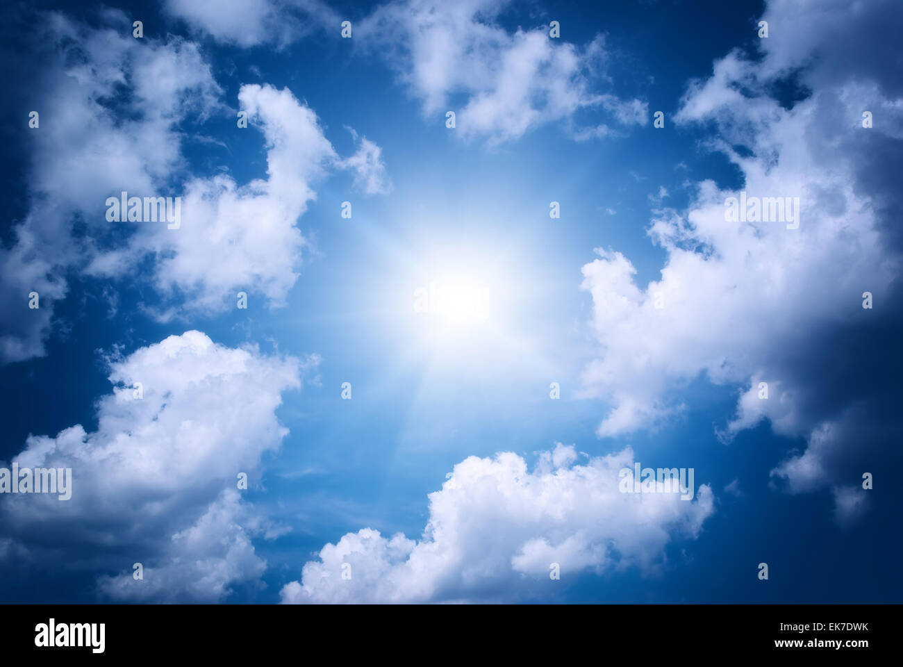 Deep blue sky. Nature composition Stock Photo - Alamy