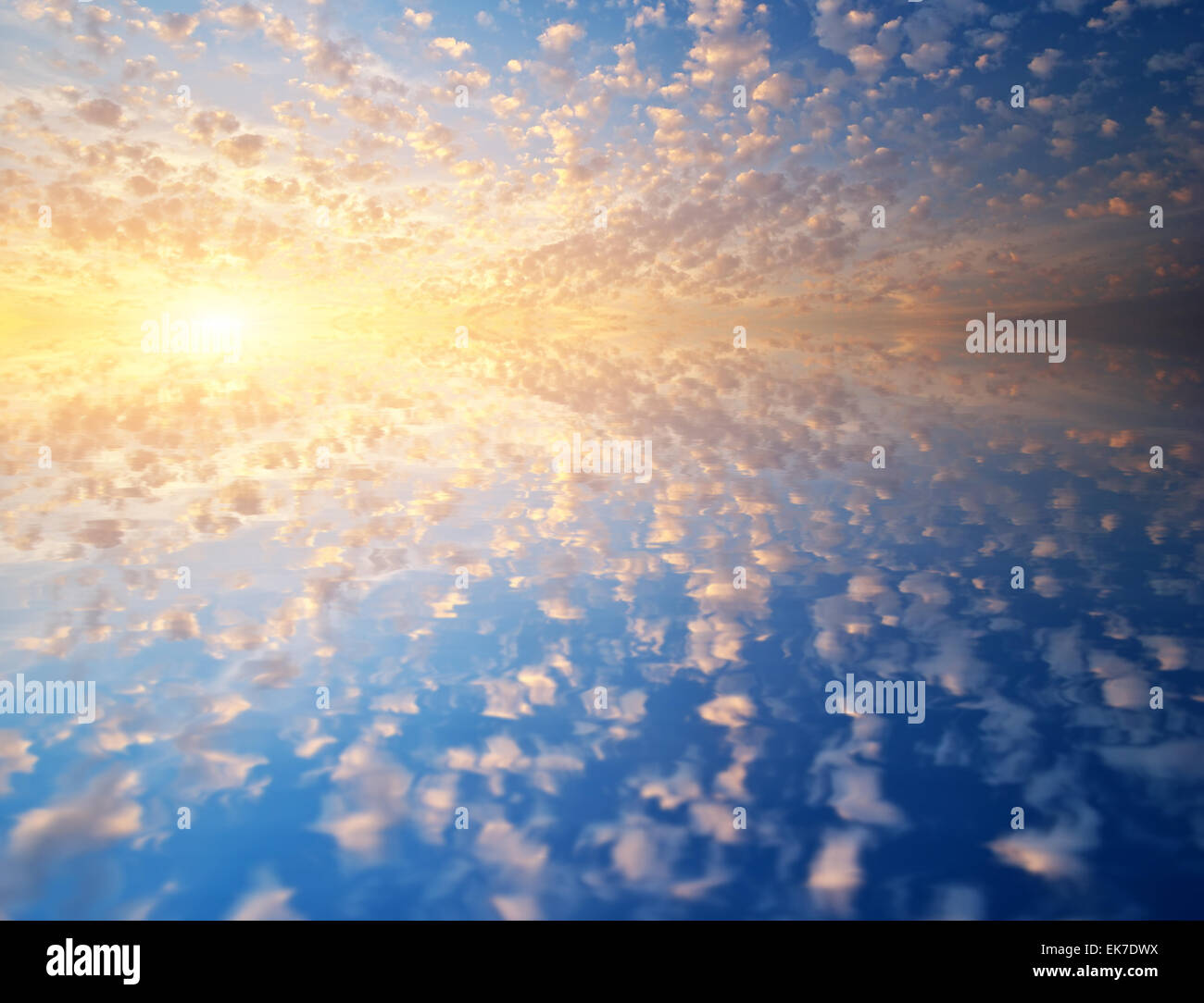 Sky and water background. Element of design Stock Photo - Alamy