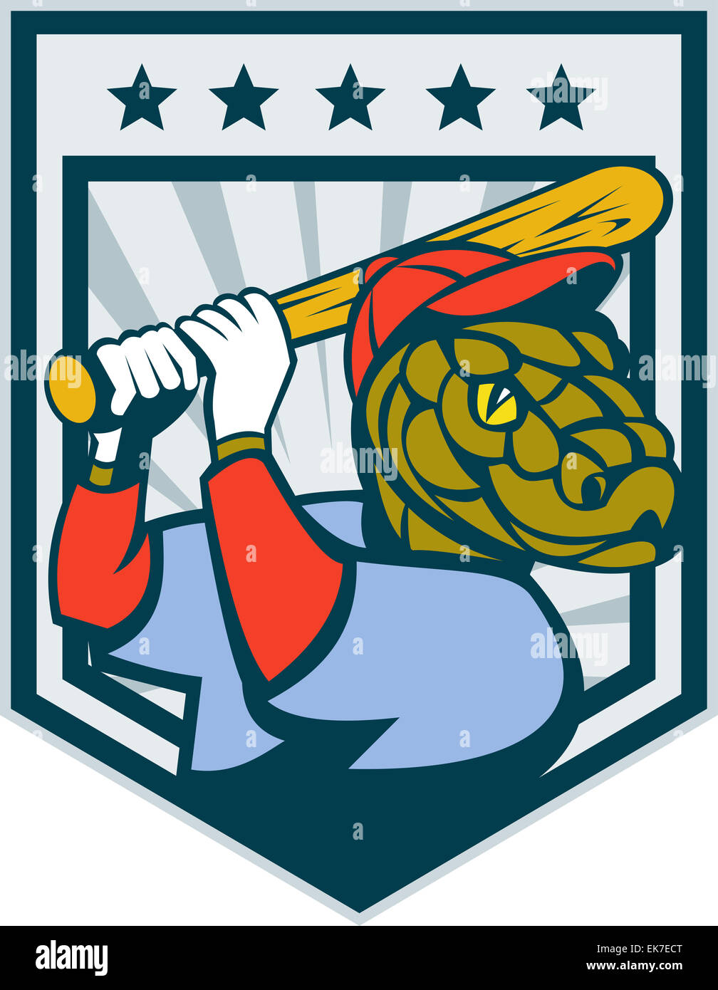 Serpent viper snake playing baseball bat Stock Photo - Alamy