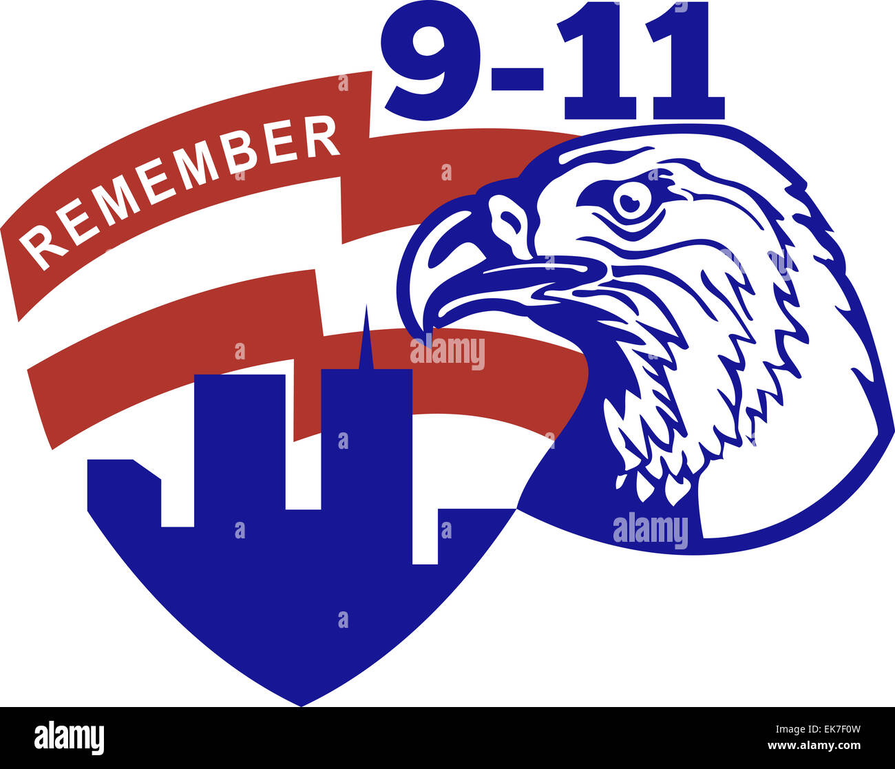 World trade center 2001 flag hi-res stock photography and images - Alamy