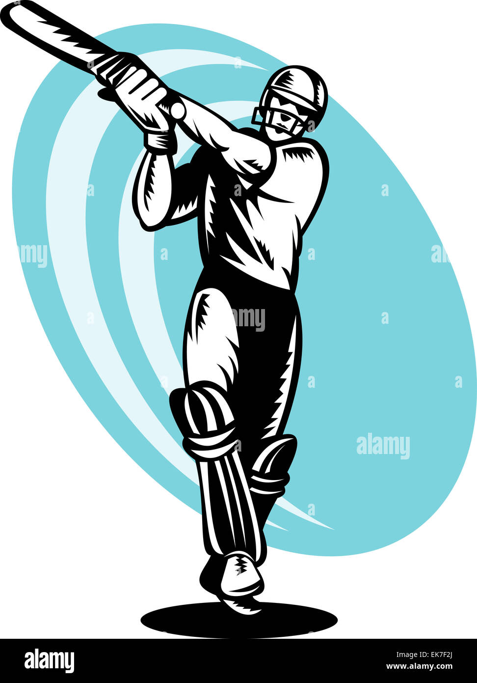 Cricket batting front view hi-res stock photography and images - Alamy