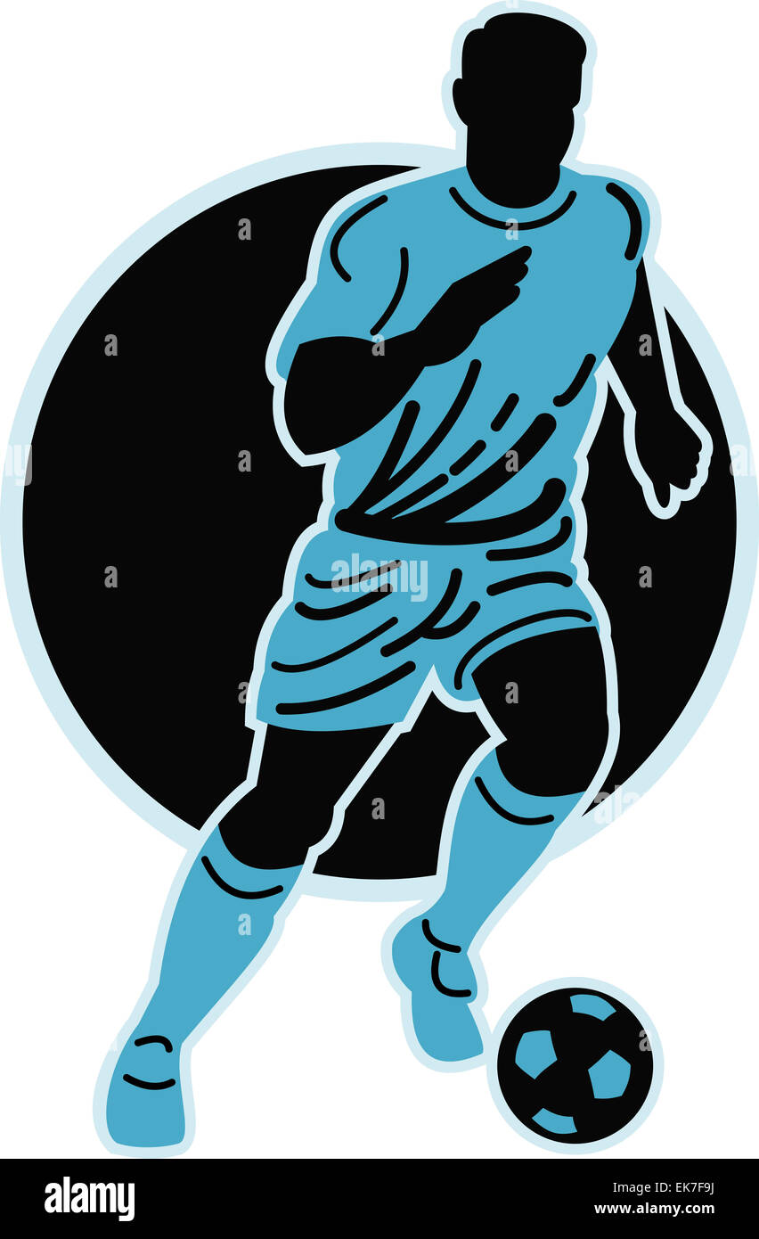 soccer player running with the ball Stock Photo - Alamy