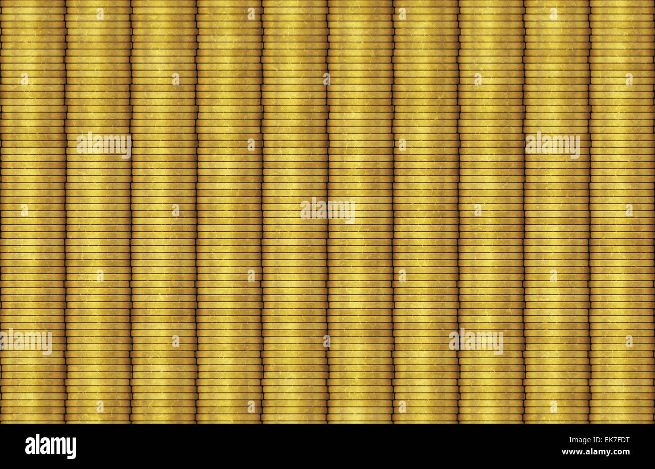 Stacked Coins Rows Stock Photo - Alamy