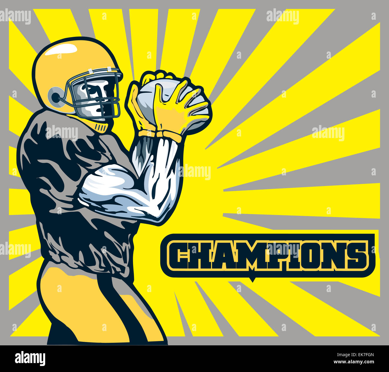 American football player quarterback Stock Photo - Alamy