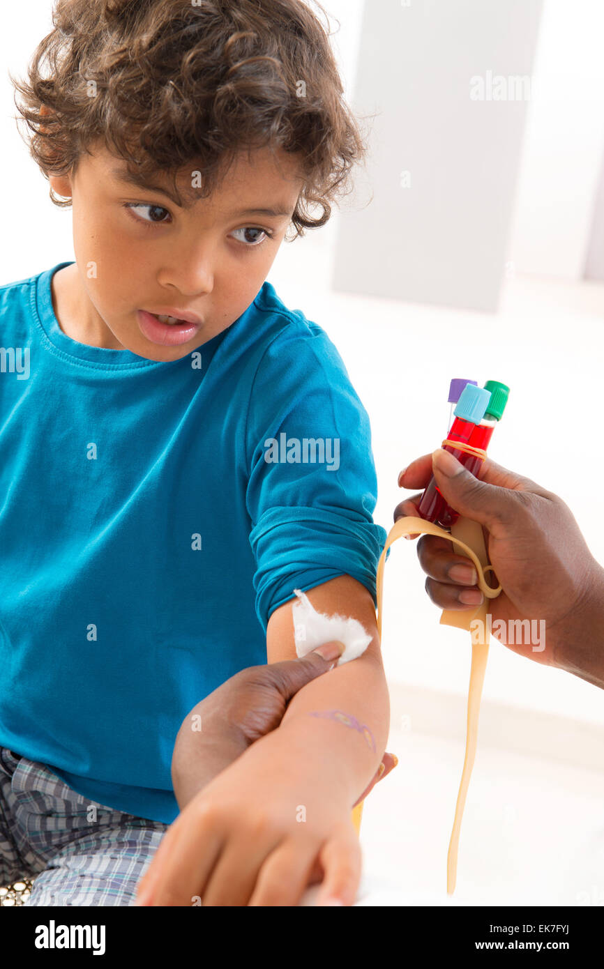 Blood specimen child Stock Photo - Alamy