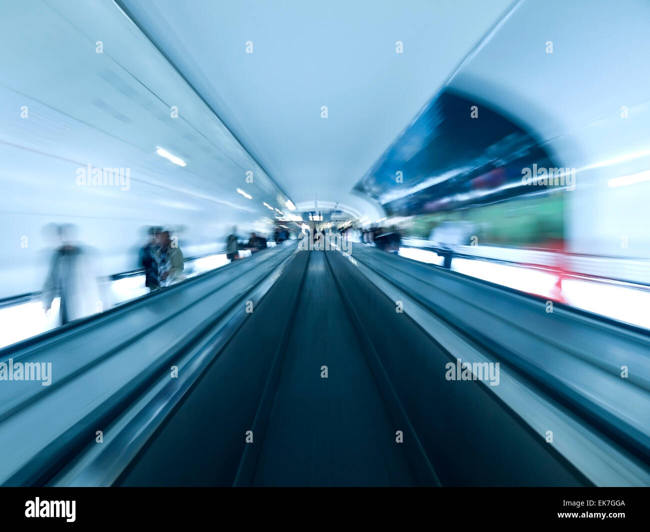 Modern walkway tunnel Stock Photo - Alamy