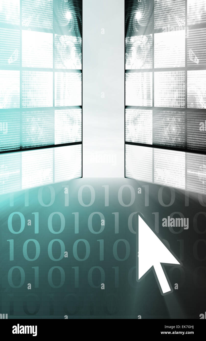 Exploring the Internet Stock Photo - Alamy
