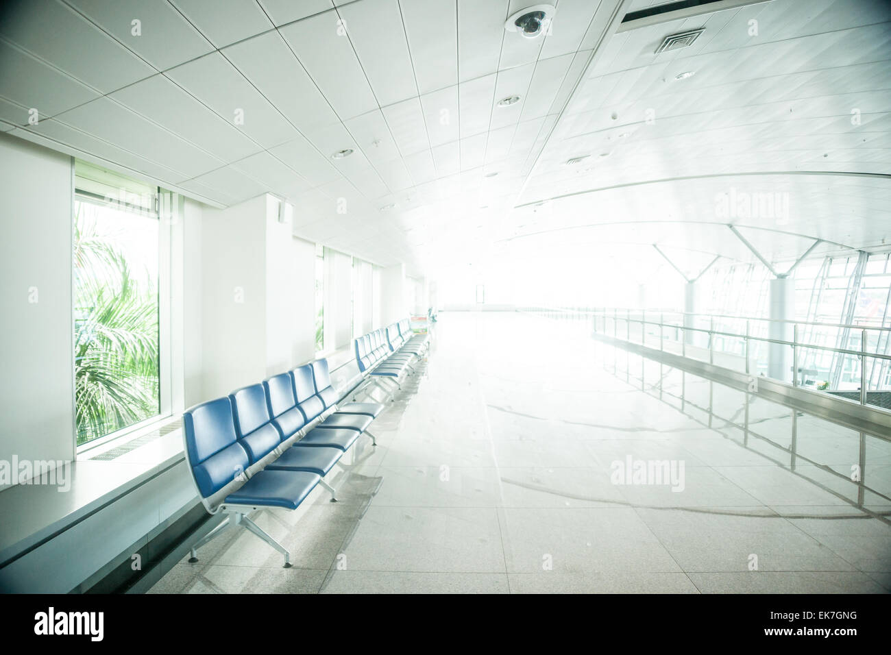 Airport waiting area Stock Photo - Alamy