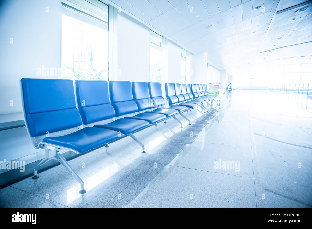 Airport waiting area Stock Photo - Alamy