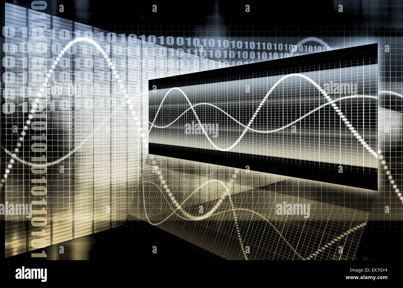 Sleek Futuristic Business Chart Stock Photo - Alamy