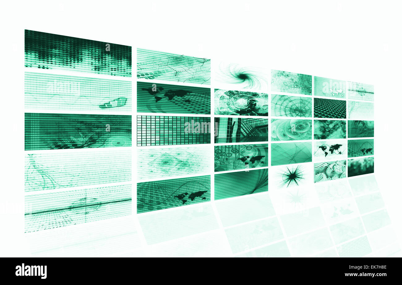 Futuristic Media Abstract Background Stock Photo - Alamy