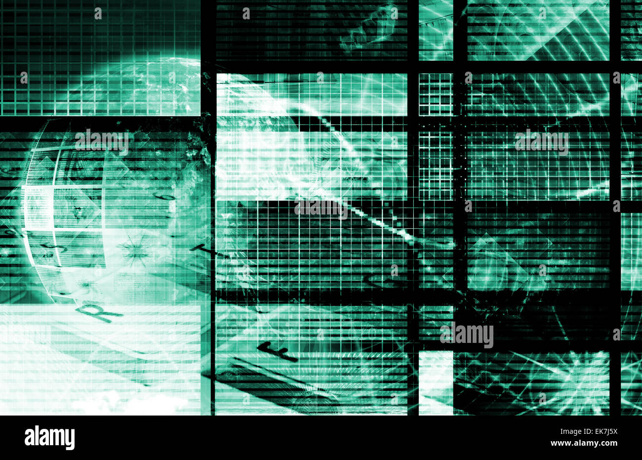 Blue Data Research and Development Stock Photo - Alamy