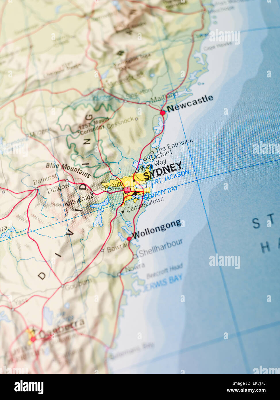 Sidney map hi-res stock photography and images - Alamy