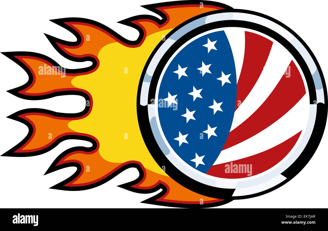 american flag on fire Stock Photo - Alamy