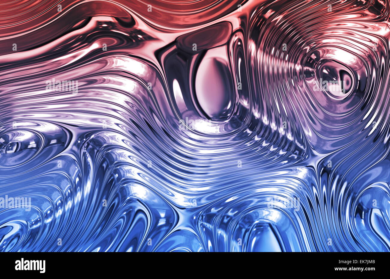 Blue Red Liquid Metal Texture Stock Photo - Alamy