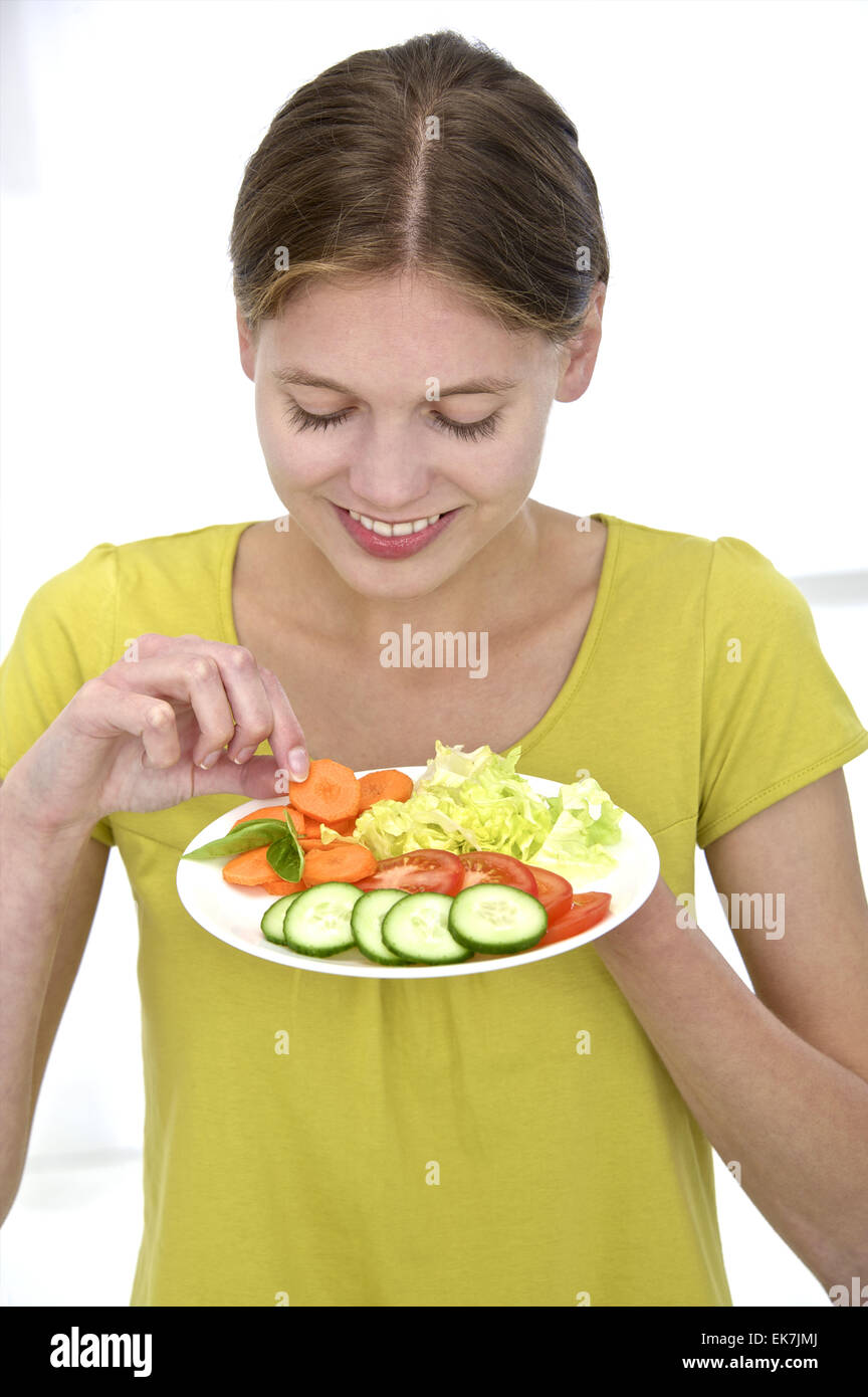 Food vegetable woman Stock Photo - Alamy