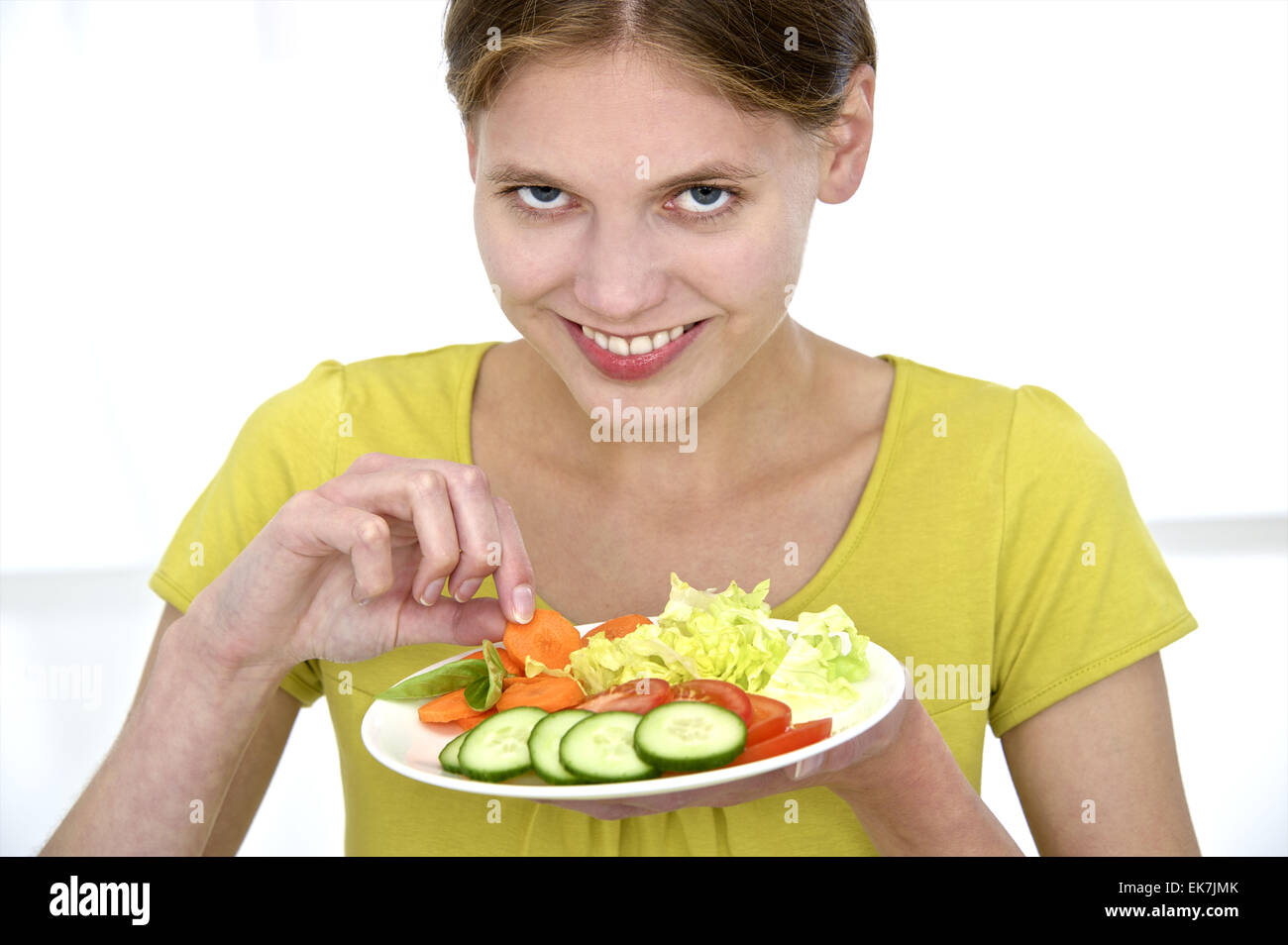 Food vegetable woman Stock Photo - Alamy
