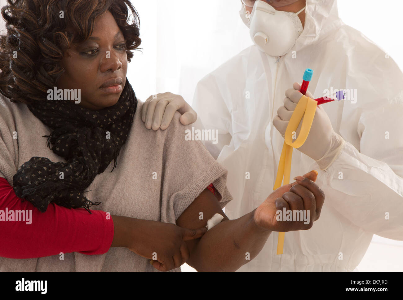Blood specimen woman Stock Photo - Alamy
