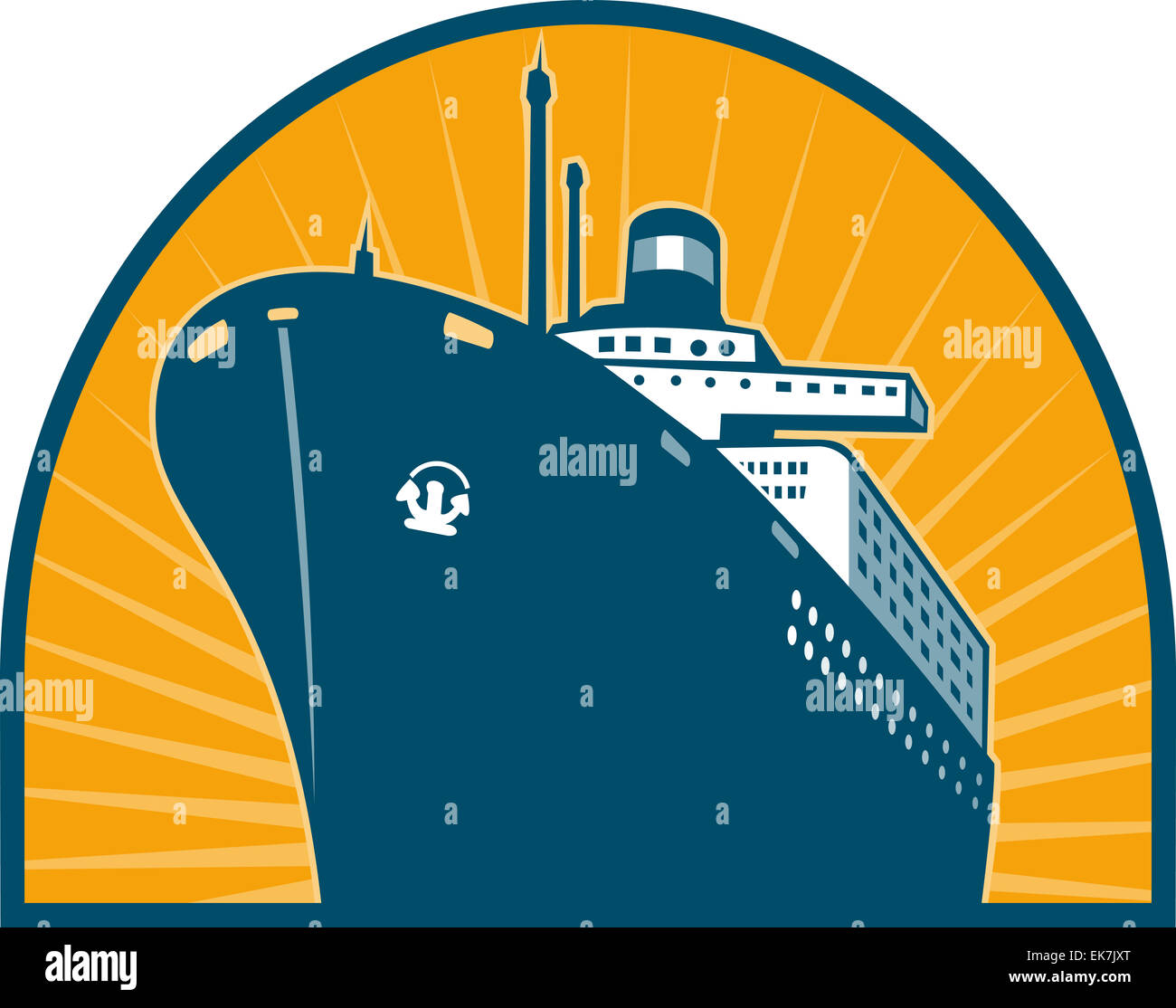 Ocean passenger liner boat ship Stock Photo - Alamy