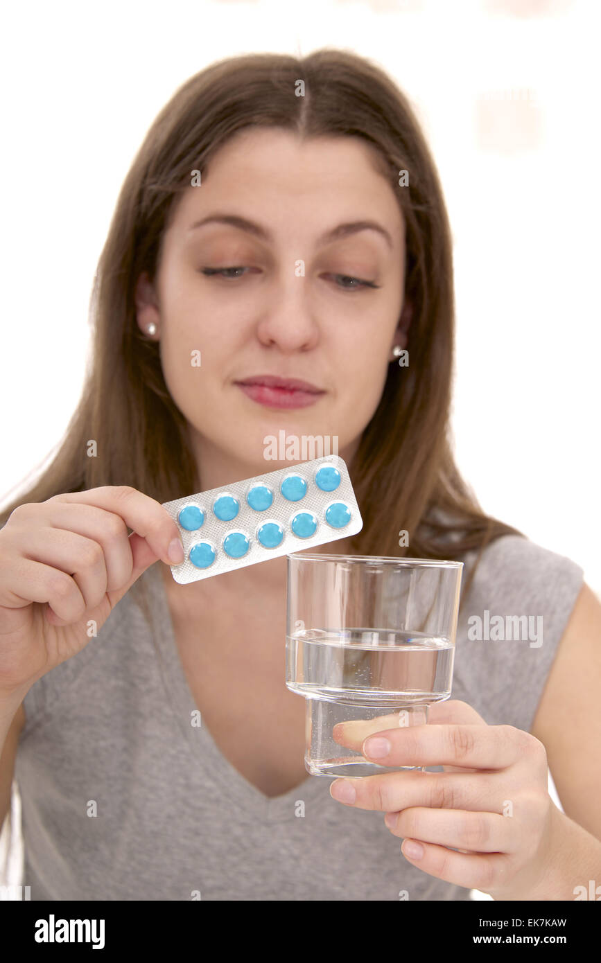 Treatment drug woman Stock Photo - Alamy