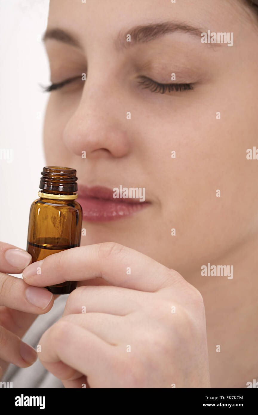Woman alone essential oil hi-res stock photography and images - Alamy