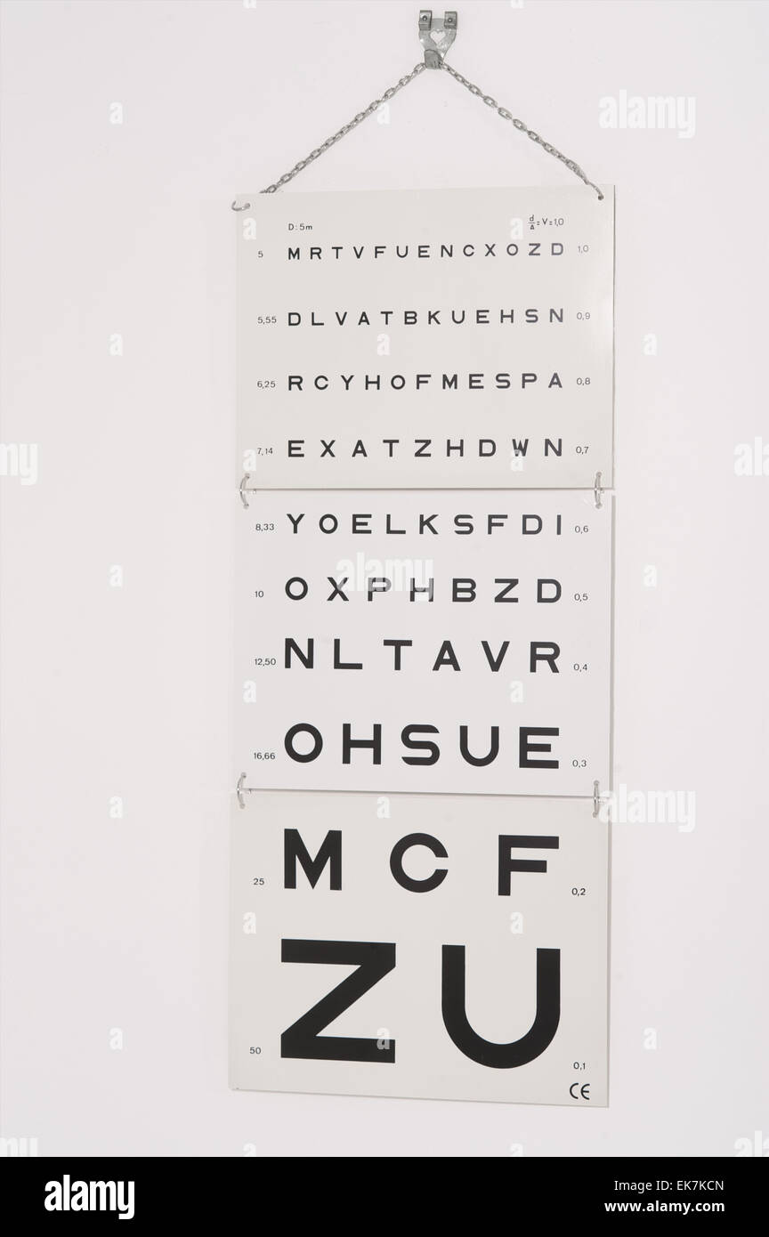 Snellen hi-res stock photography and images - Alamy