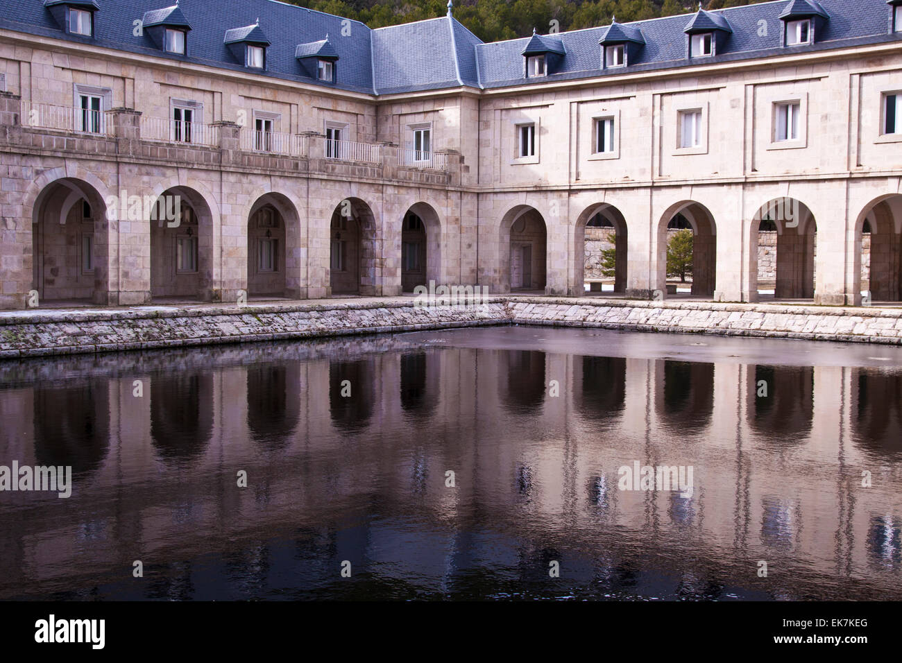 Architectural detail of The Benedictine Abbey Stock Photo - Alamy