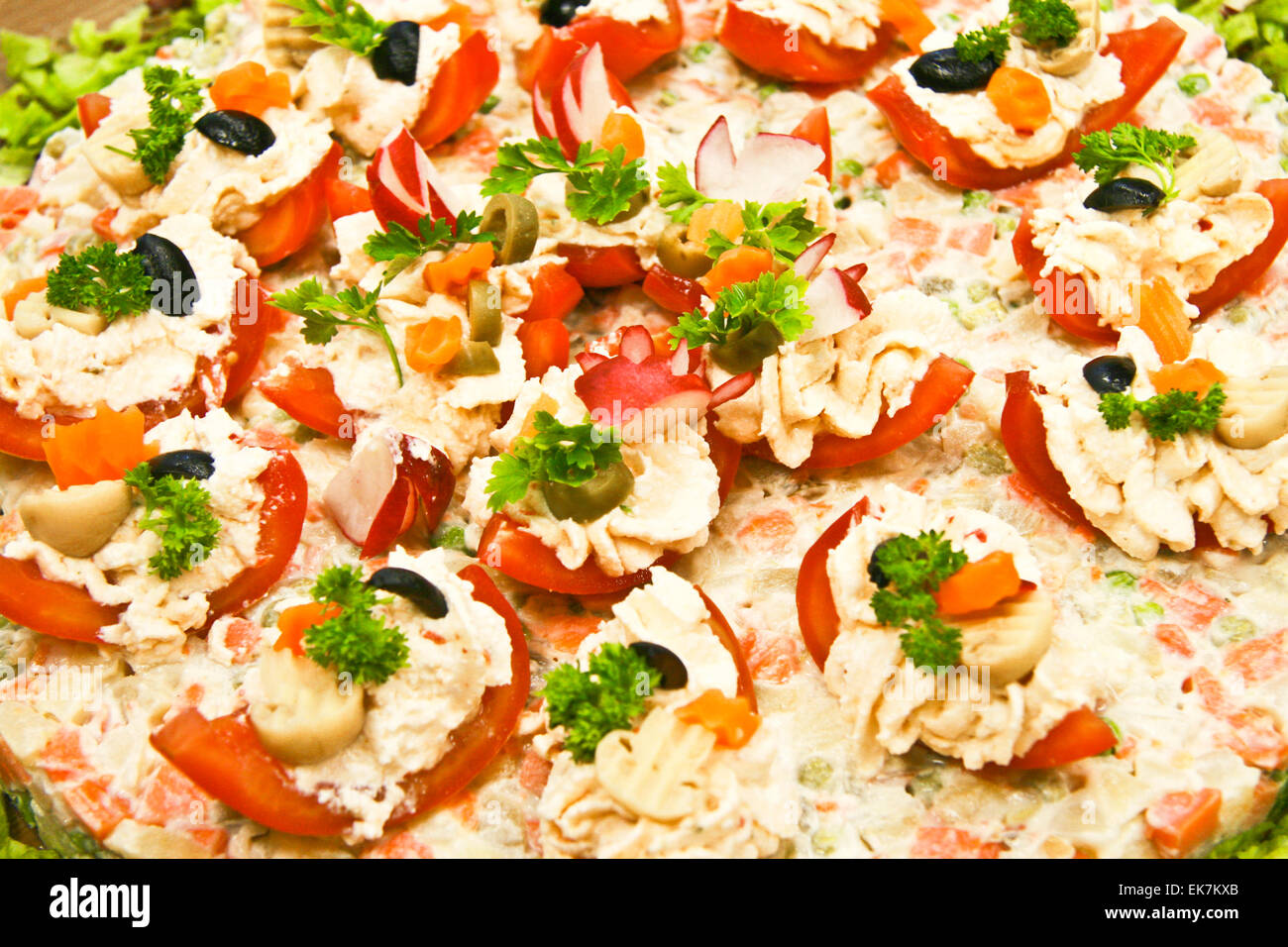 Tasty salad close up Stock Photo - Alamy