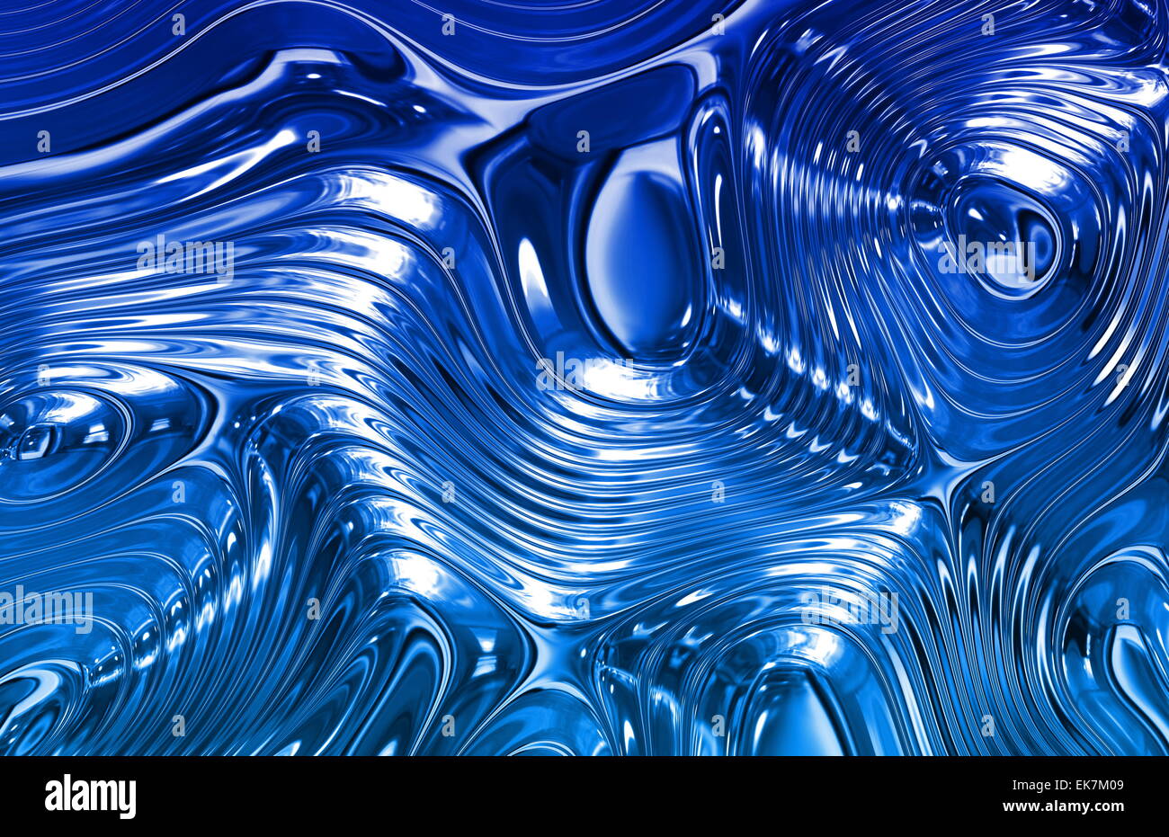 Blue Liquid Metal Texture Stock Photo - Alamy