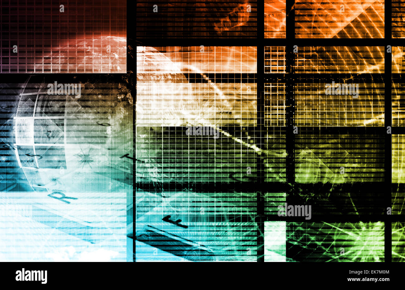 Orange Computer Technology Stock Photo - Alamy