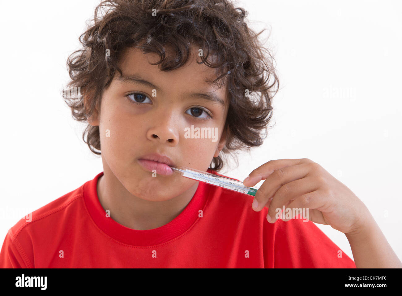 6 year old child thermometer hi-res stock photography and images - Alamy