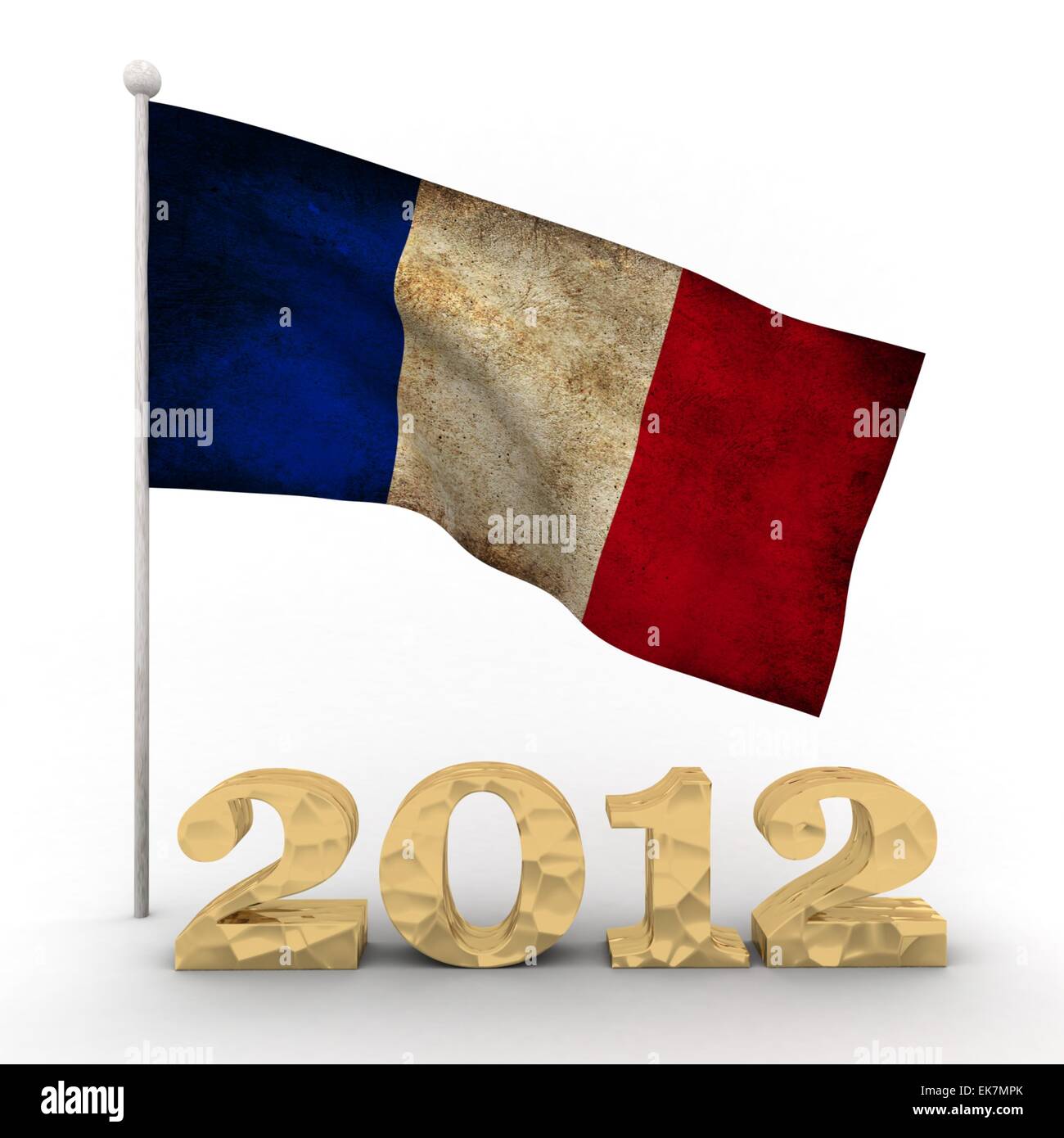 Wavy flag of france hi-res stock photography and images - Alamy