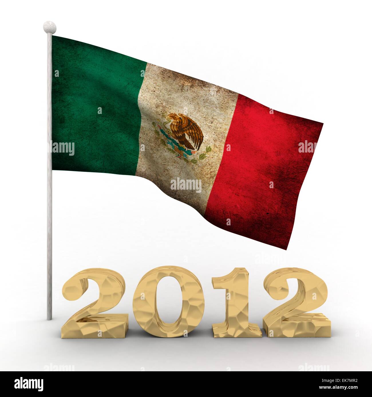 Mexico flag wavy flag mexico hi-res stock photography and images - Alamy