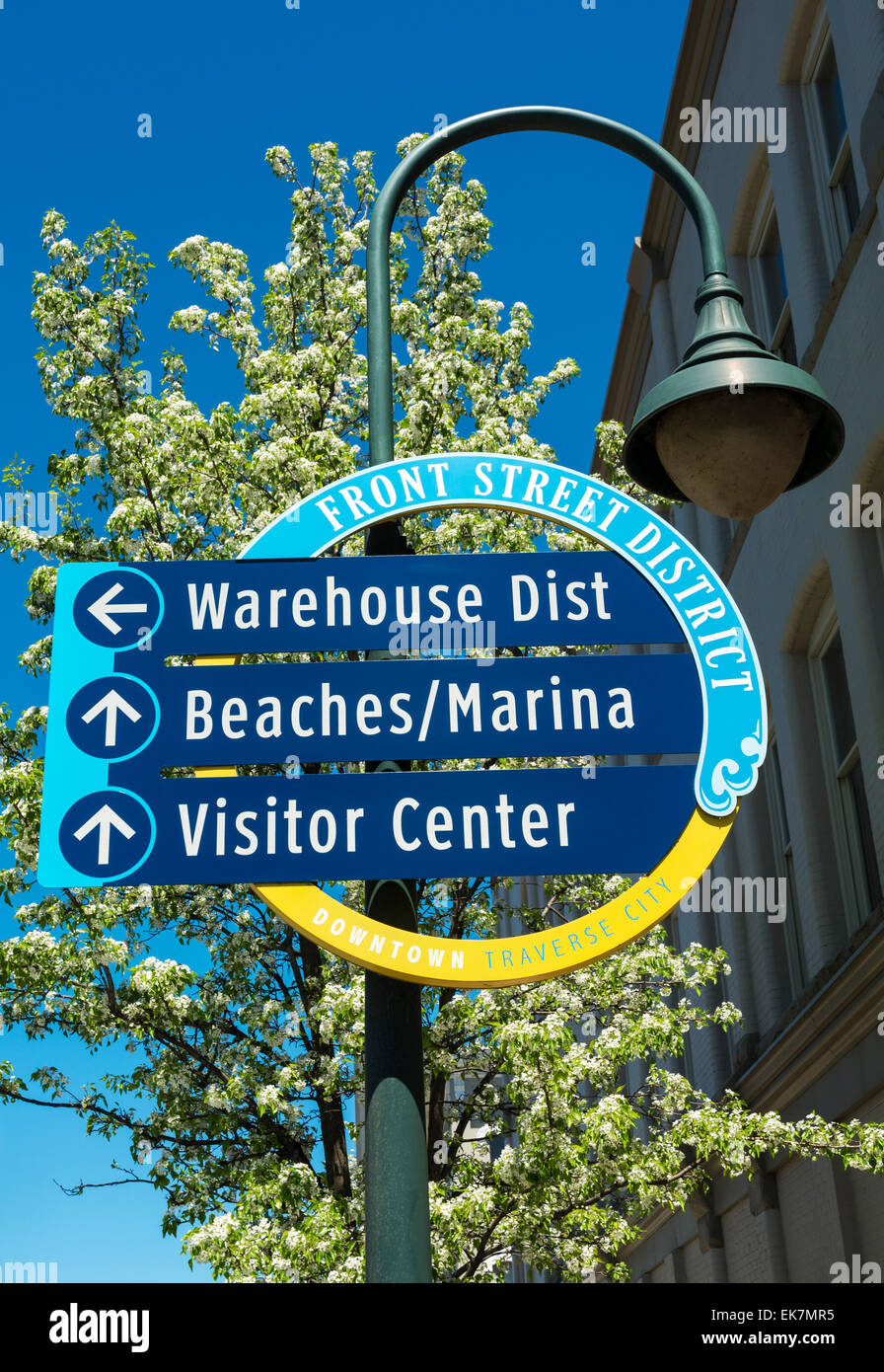 Michigan traverse city front street hi-res stock photography and images ...