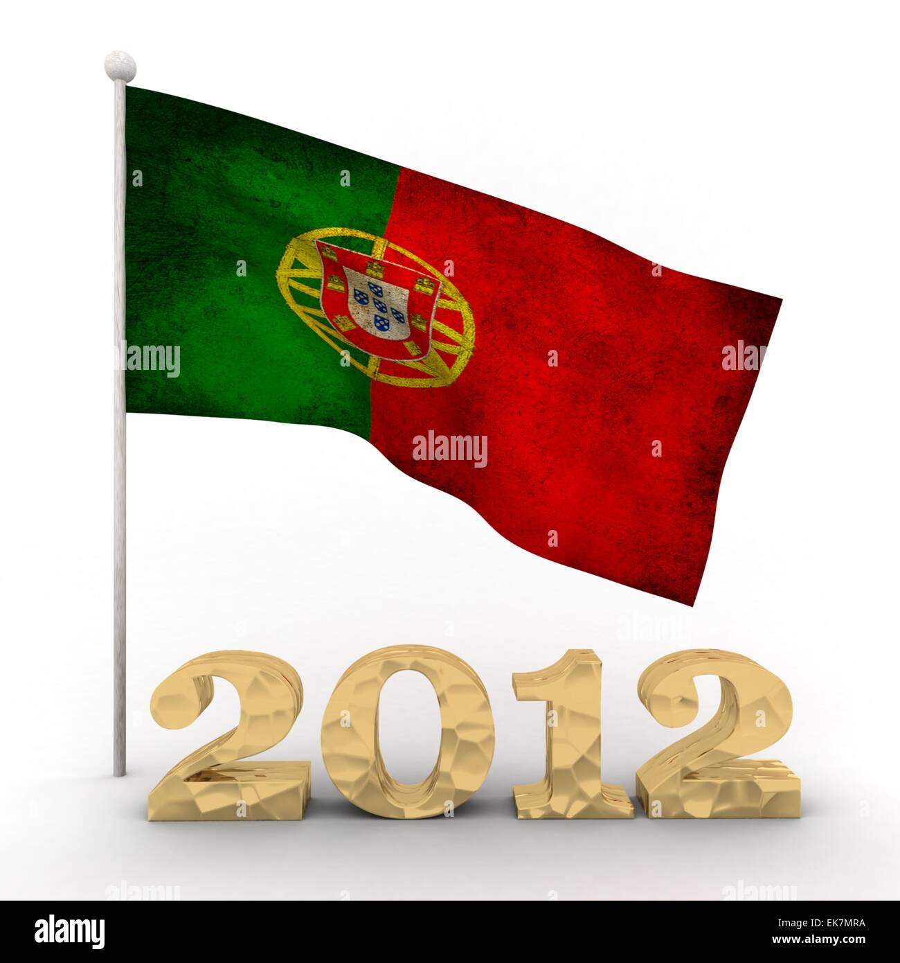 Wavy flag of portugal hi-res stock photography and images - Alamy