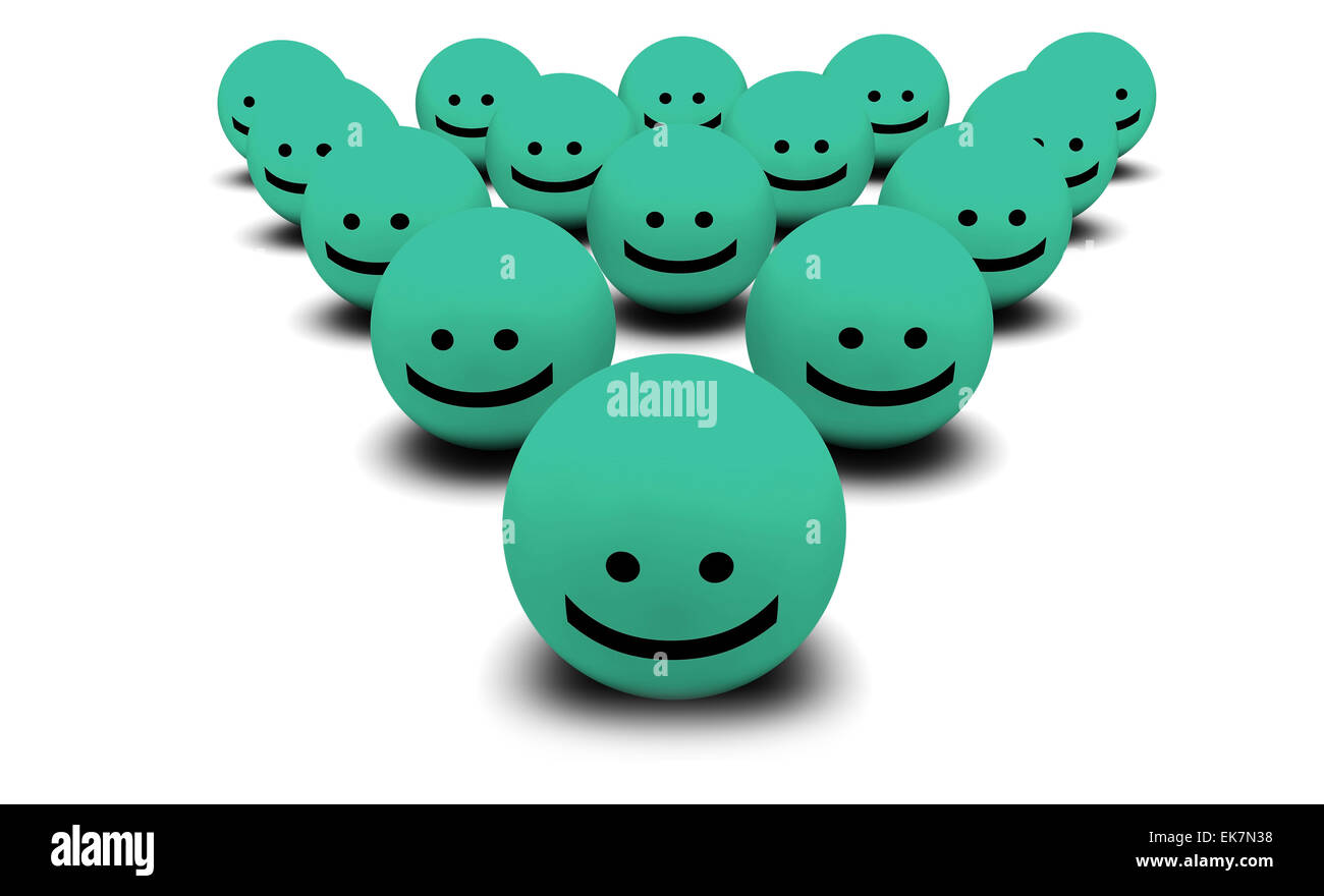 Happy smiley face ball good Cut Out Stock Images & Pictures - Alamy