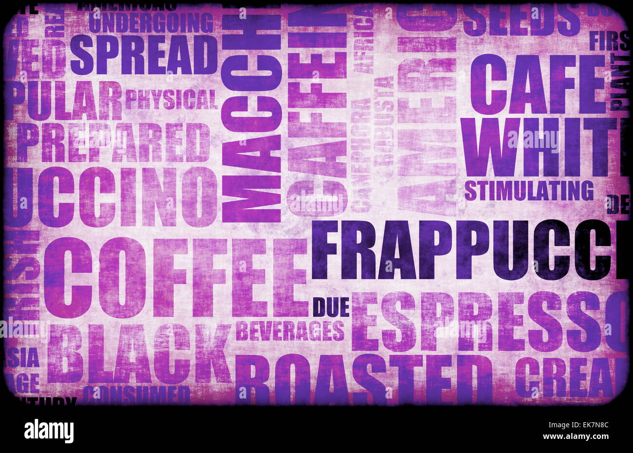 Purple Coffee Background Stock Photo - Alamy