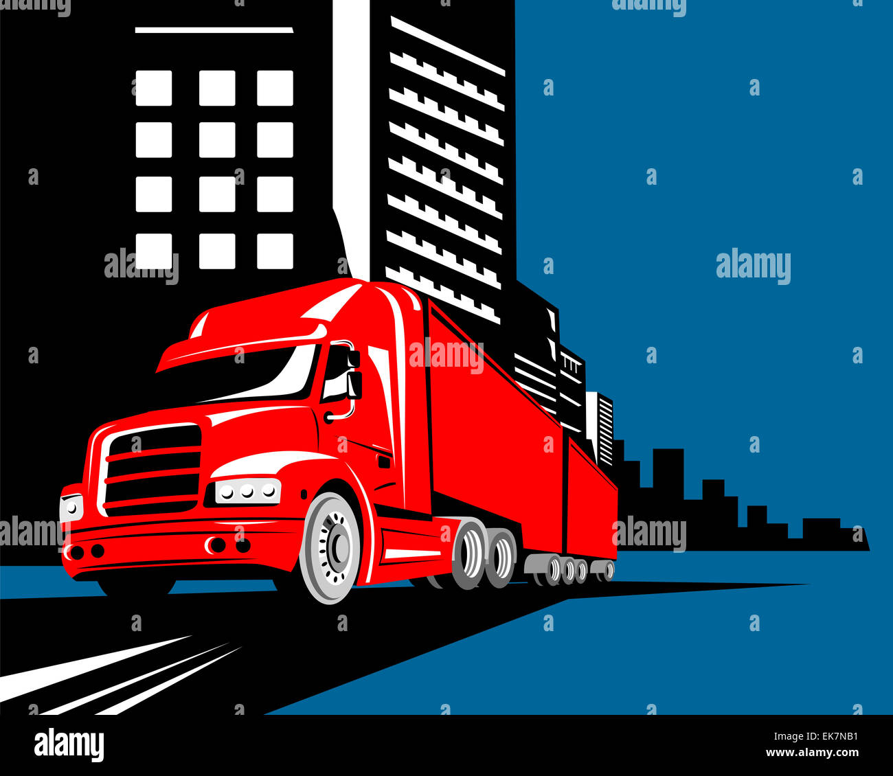 truck container van building Stock Photo - Alamy