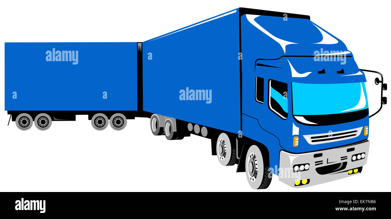 truck container van Stock Photo - Alamy