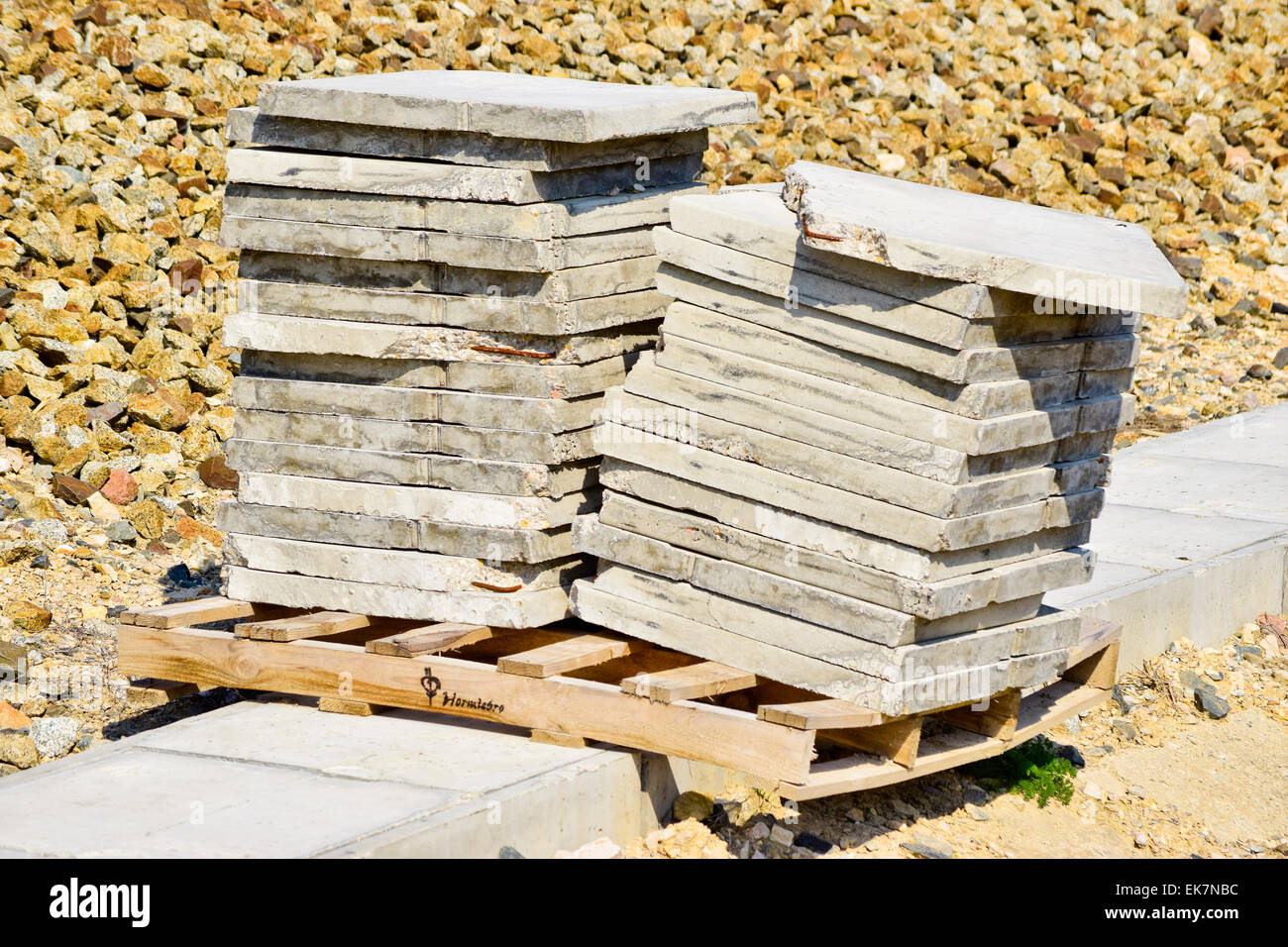 Stack tiles outdoor Stock Photo - Alamy
