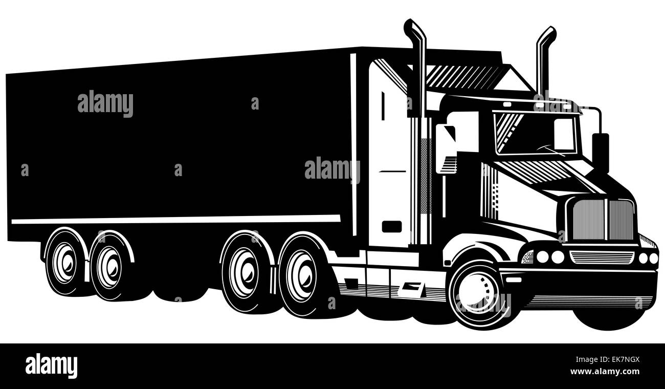 truck container van Stock Photo - Alamy