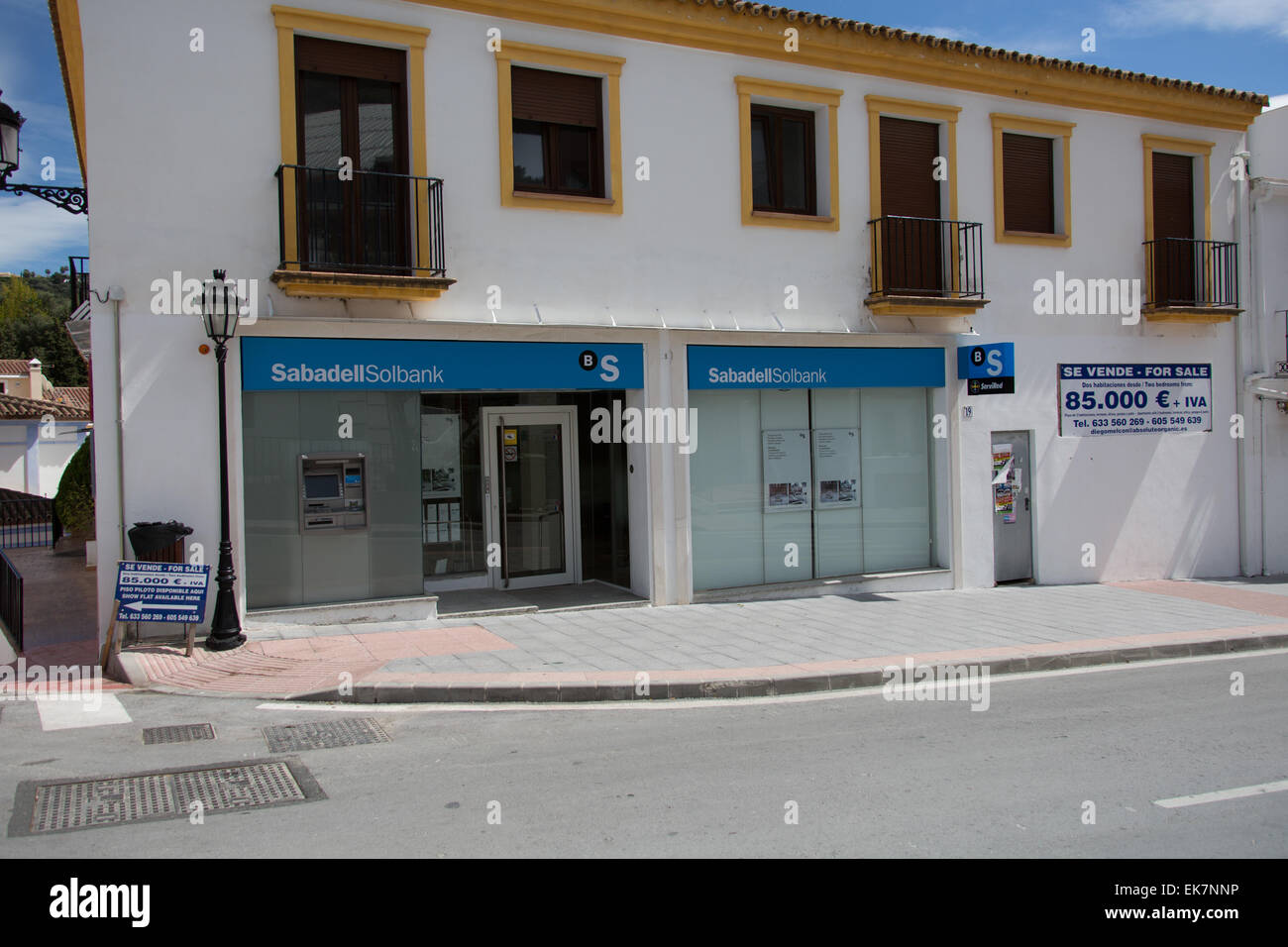 Banco Sabadell bank in Andalusia Spain Stock Photo - Alamy