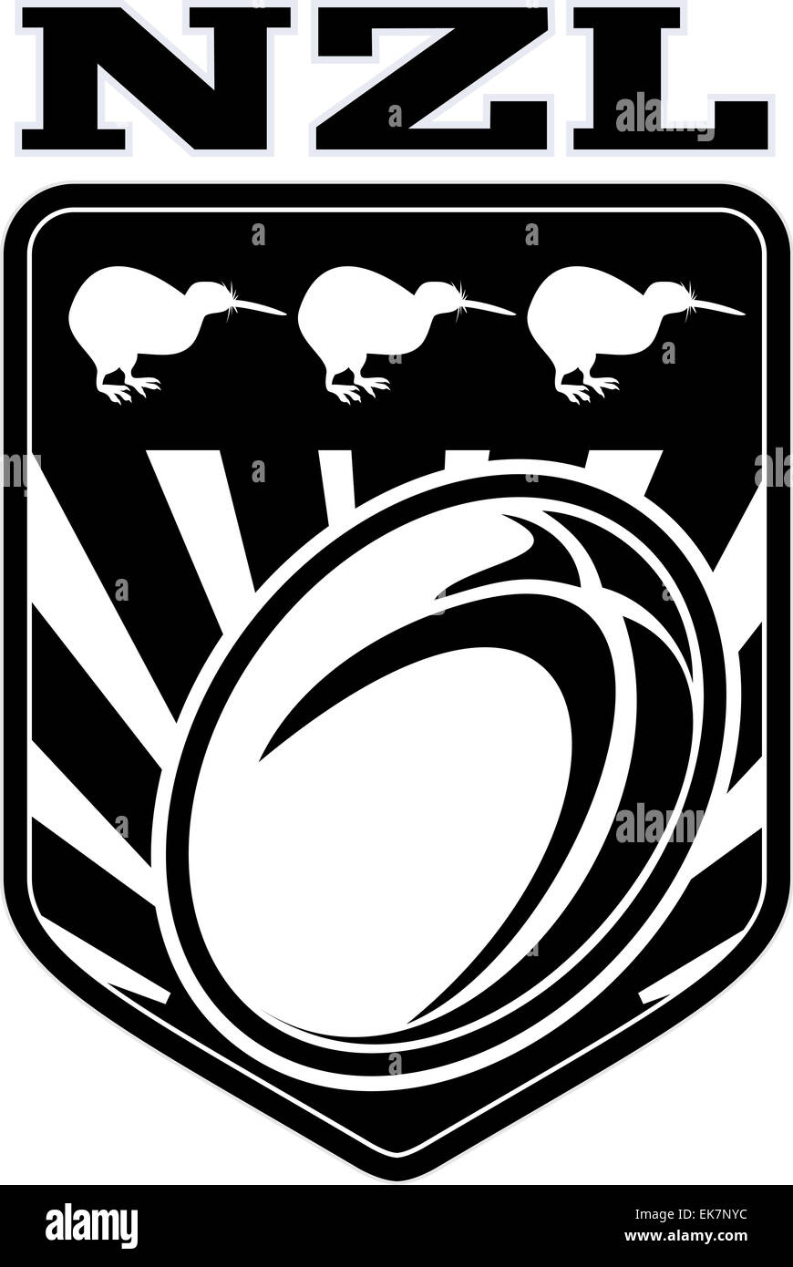 new zealand kiwi rugby league shield Stock Photo - Alamy