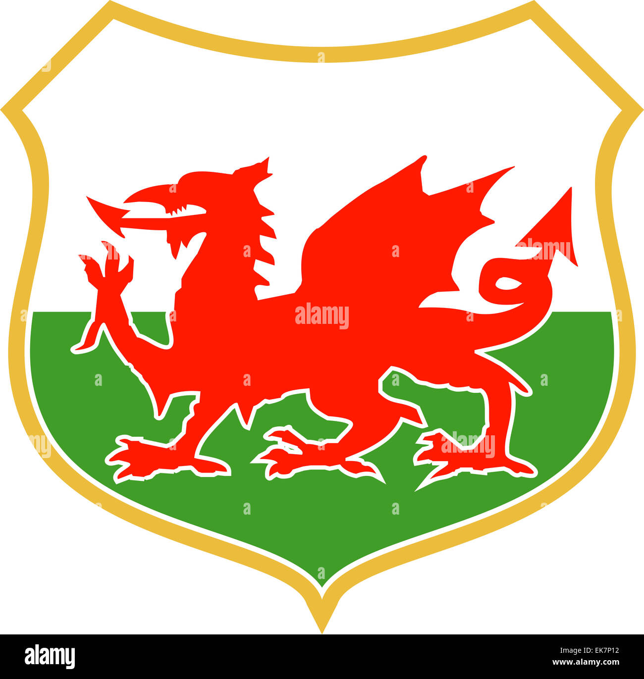 red welsh dragon Stock Photo - Alamy