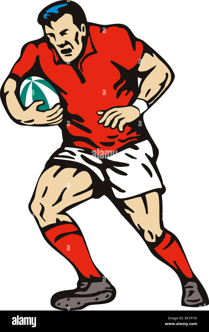 rugby player running with the ball Stock Photo - Alamy