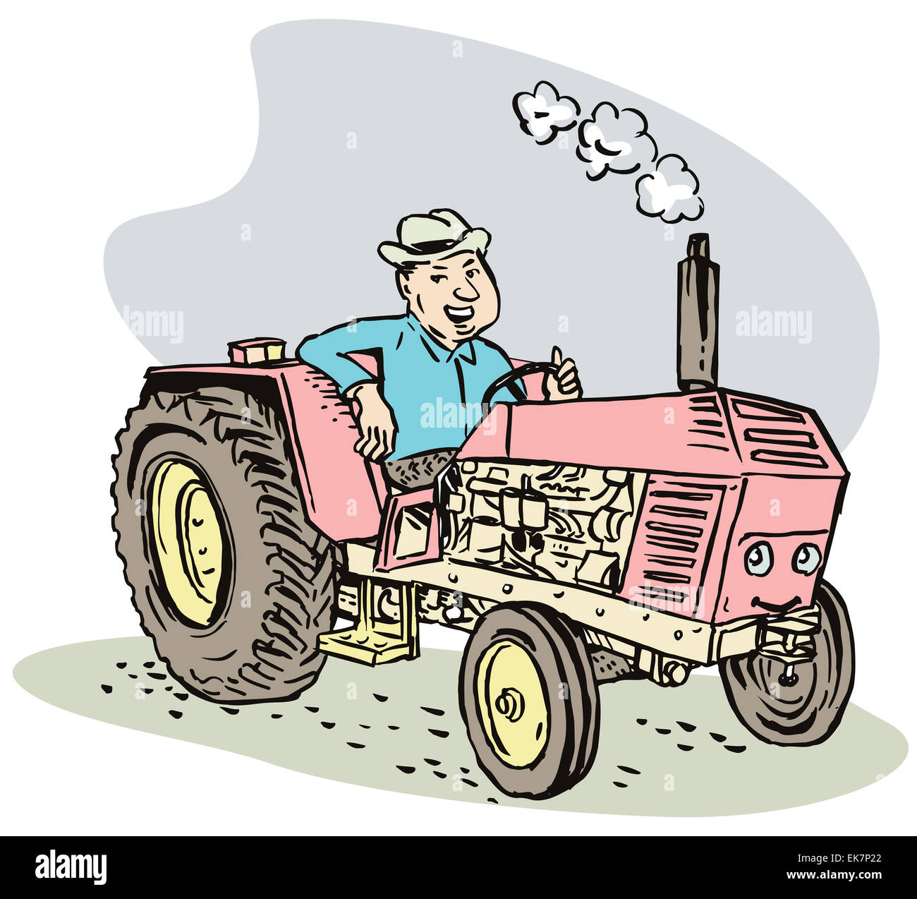 vintage farm tractor Stock Photo - Alamy